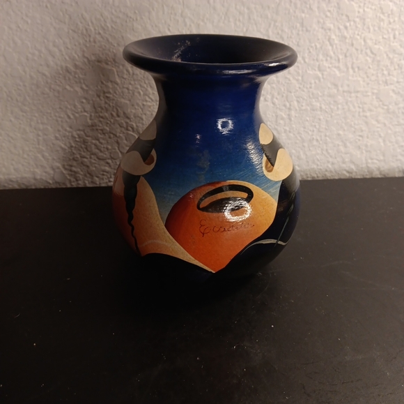 Art | Gorgeous Signed South American Ecuador Quechua 6 Poncho Pottery ...